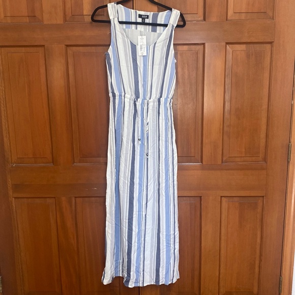 a.n.a | Dresses | New Blue Stripe Maxi Summer Dress | Poshmark